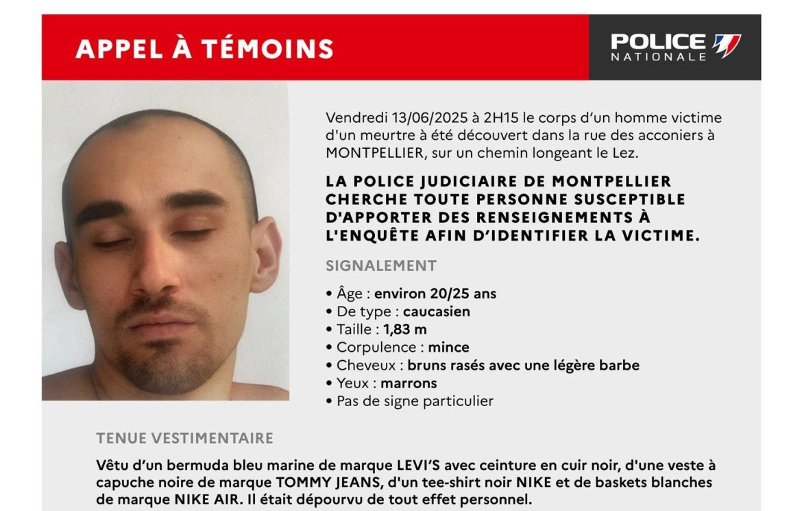 Appel à témoins après un meurtre mystérieux à Montpellier - Obscura